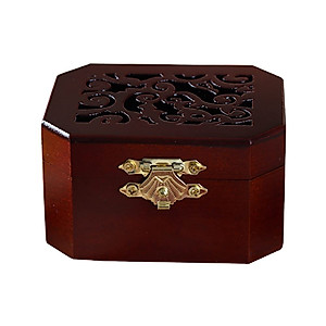 Creative Hollow Cover 18-Note Musical Movement Wind-up Wood Musical Box,Musical Toys for Kids