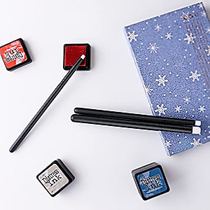 UNIMEIX Mini Blending Brushes for Card Making, Dry Brush Miniature Painting Background Blender Paint Brushes Small Detailed Paint Brushes (6 Pack)