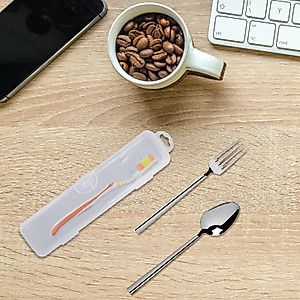 LINKIM BOLLY 5Pcs Portable Travel Toothbrush Case Double Card Slots Transparent Hard Plastic Toothbrush Box Dust-Proof Toothbrush Toothpaste Box Holder Toothbrush Protector for Camping, Travel