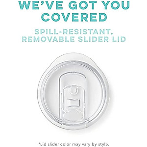 Swig 18oz Travel Mug, Insulated Tumbler with Handle and Lid, Cup Holder Friendly, Dishwasher Safe, Stainless Steel Insulated Coffee Mug with Lid and Handle (Honey Meadow)