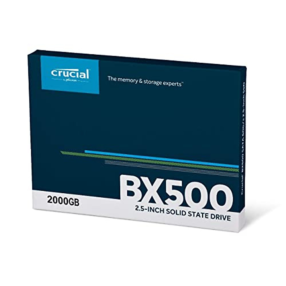 Crucial BX500 2TB 3D NAND SATA 2.5-Inch Internal SSD, up to 540MB/s - CT2000BX500SSD1