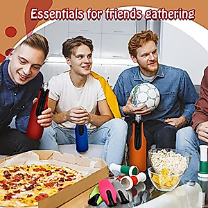 24 Pcs Beer Bottle Sleeves Bottle Insulators Can Cooler Sleeves Neoprene Zip up Can Covers Multicolor Thick Bottles Sleeves with Stitched Fabric Edges Enclosed Bottom for Summer Parties