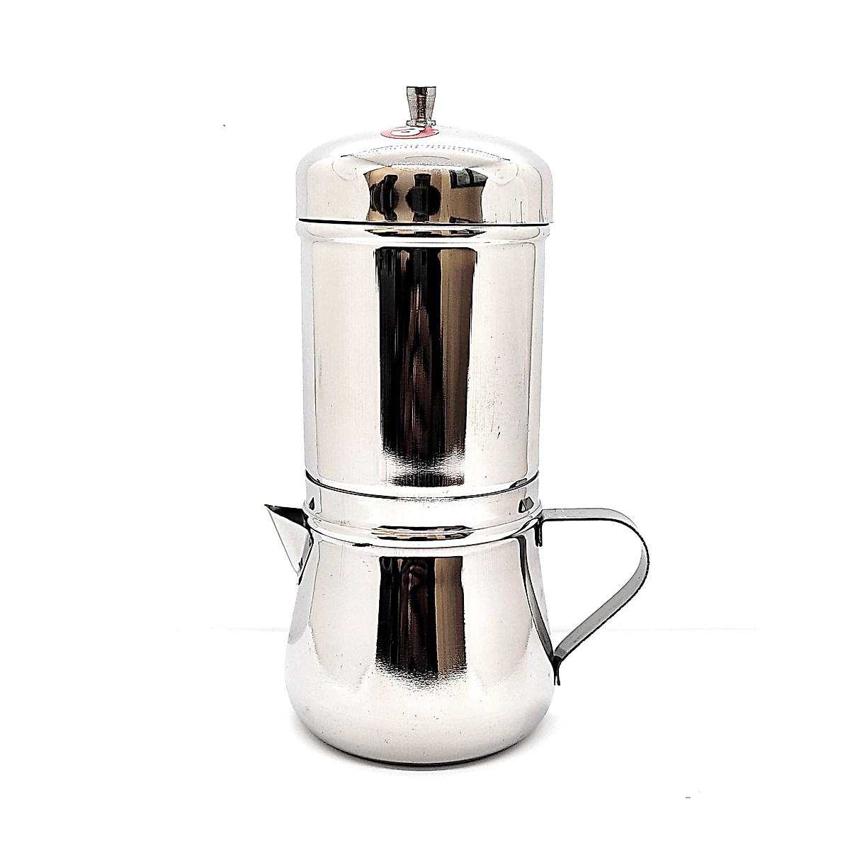 KERAM Coffee filter-drip coffee maker 2-3 cup/coffee bar accessories-stainless steel coffee filters-dripper camping-hiking reusable slow metal south indian pour over dripper