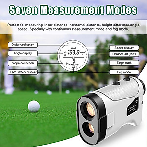 MIAO LAB Golf Laser Rangefinder with Slope - 875 Yards Laser Distance Finder High-Precision Flag Pole Locking Vibration/Speed/Fog Lightweight Easy to Grip with Storage Case for Golf/Hunting/Sports