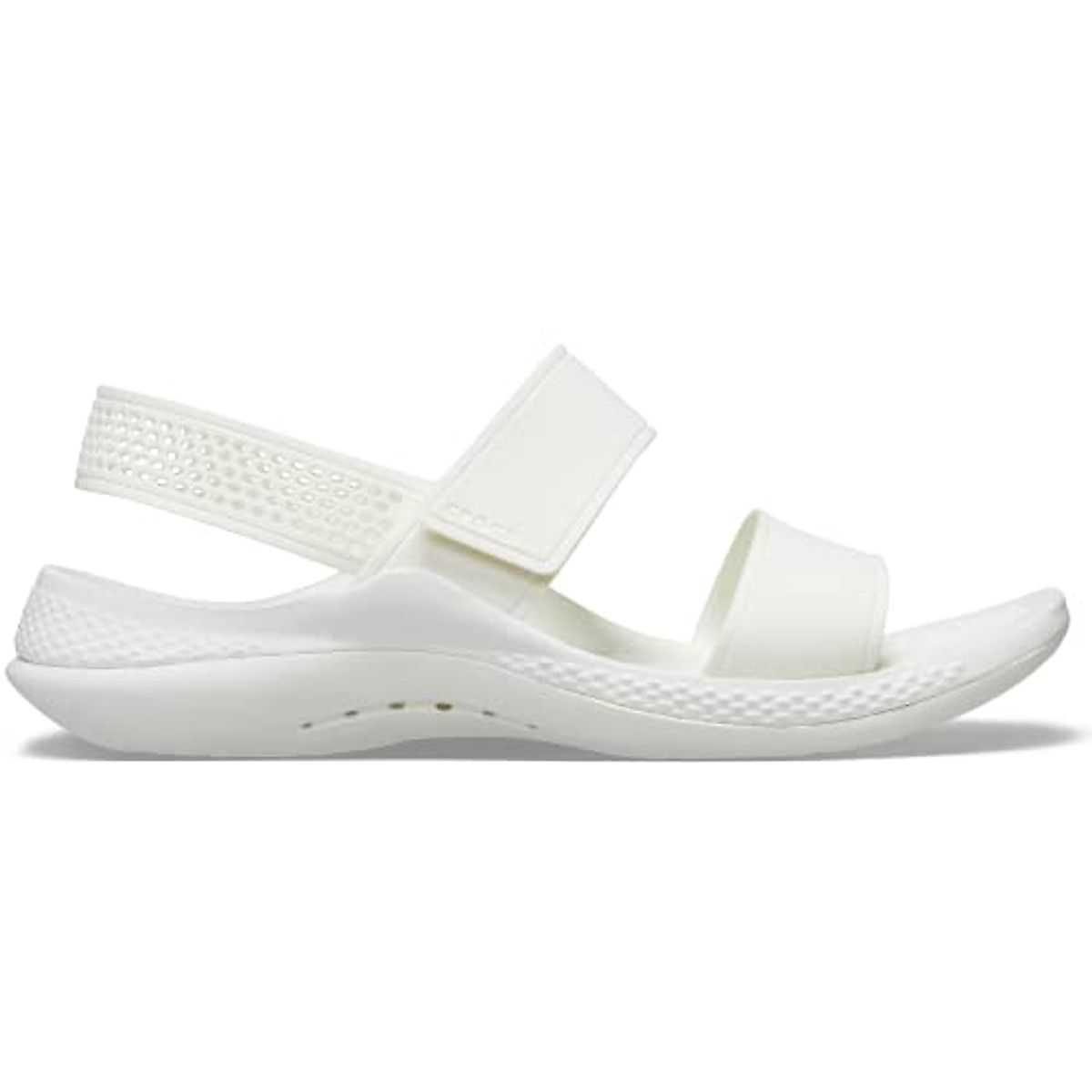 Crocs LiteRide 360 Sandals for Women, Almost White, 6