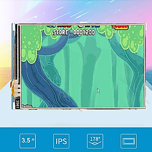 Yoidesu 3.5-inch Colorful Touchscreen for, HDMI LCD IPS Touch Screen 480x320 Resolution Monitor for All Versions of Motherboards, Convenient and Easy to Use