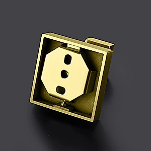 Miyili Bath Towel Hook Brushed Gold Stainless Steel Coat/Robe Clothes Hook for Kitchen Garage Wall Mounted (2 Pack), B06C2