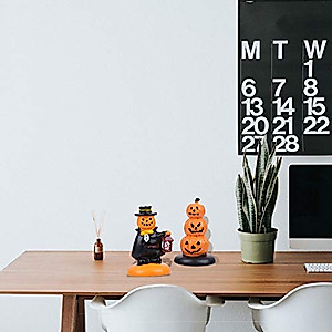 VOSAREA Halloween Mini Pumpkin Doll Decorations Autumn Tabletop Home Desktop Decor for Halloween Party Thanksgiving Autumn