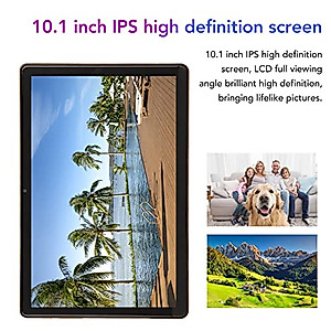 10.1inch IPS HD Screen Tablet PC, Android 11.0 2.0Ghz Octa Core 4G Calling Tablet, 6GB RAM 128GB ROM and Expandable 128GB Memory, 7000mAh Battery, Dual SIM Dual Standby Tablet PC(Orange)