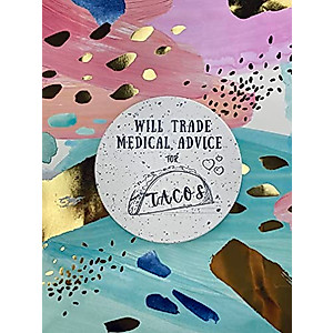 KCT Store Nurse Gifts for Women and Men - Absorbent Ceramic Coasters w/Holder Included (Nurse Funny) Gift for Nurses, Nursing Practitioner, Nursing Student Graduation Gifts, Nurse Appreciation Gifts