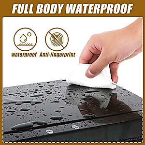 Vnewone 13 Gallon Trash Can Touch Free Automatic for Home, Kitchen, and Bathroom Garbage Plastic High-Capacity Garbage Can,Black