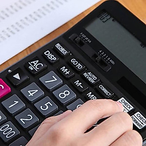 MJWDP Desktop Calculator Upgraded Office Calculator Financial Accounting Multifunctional Solar Energy