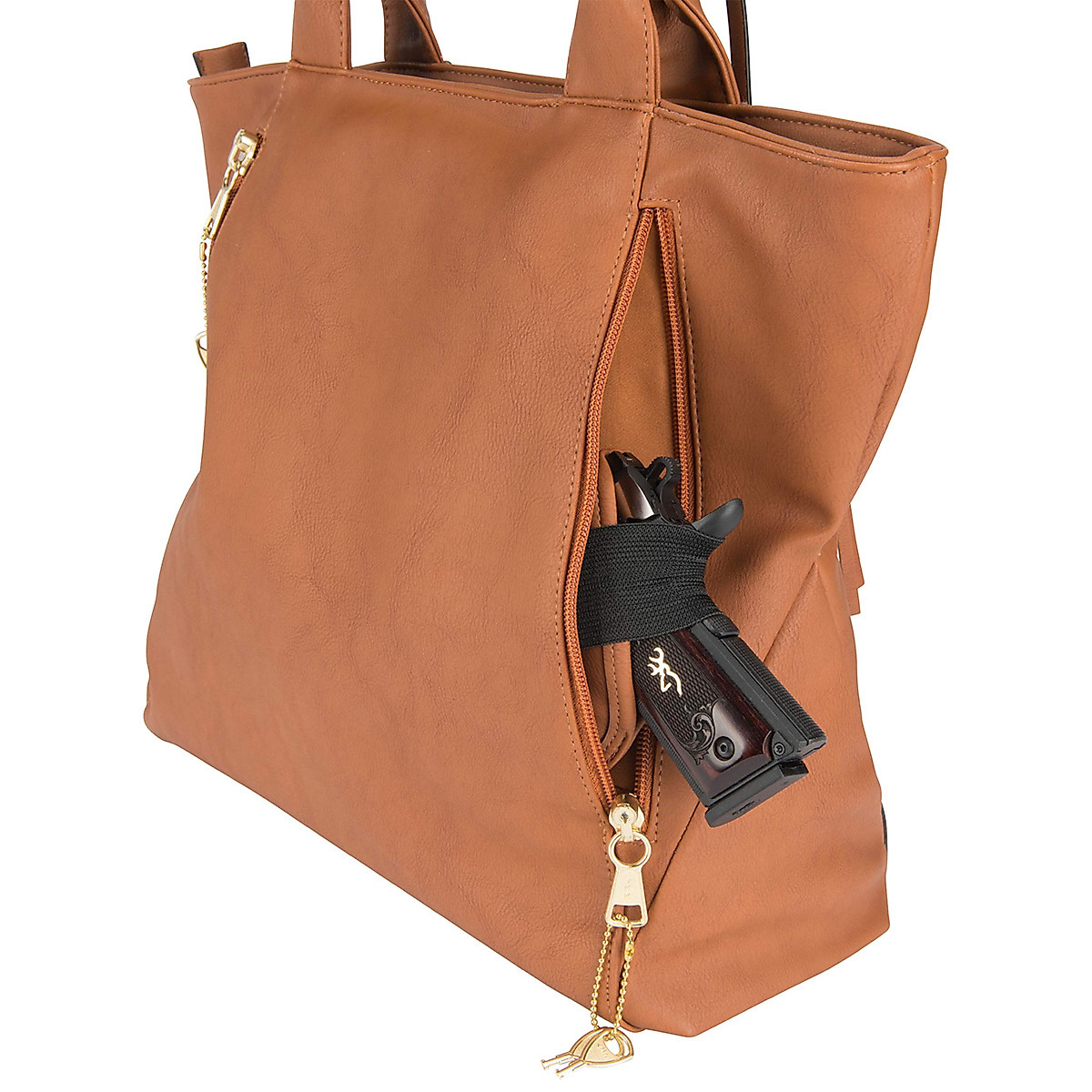 Browning Concealed Carry Purse, Premium Holstered Handbag with Safety Locking Option, Ashley