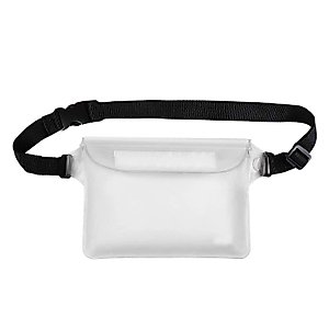 Waterproof Bags with Waist Shoulder Strap Dry Pouch Case to Keep Phone and Valuables Dry and Safe Perfect for Boating Swimming Snorkeling Kayaking Beach Water Parks…