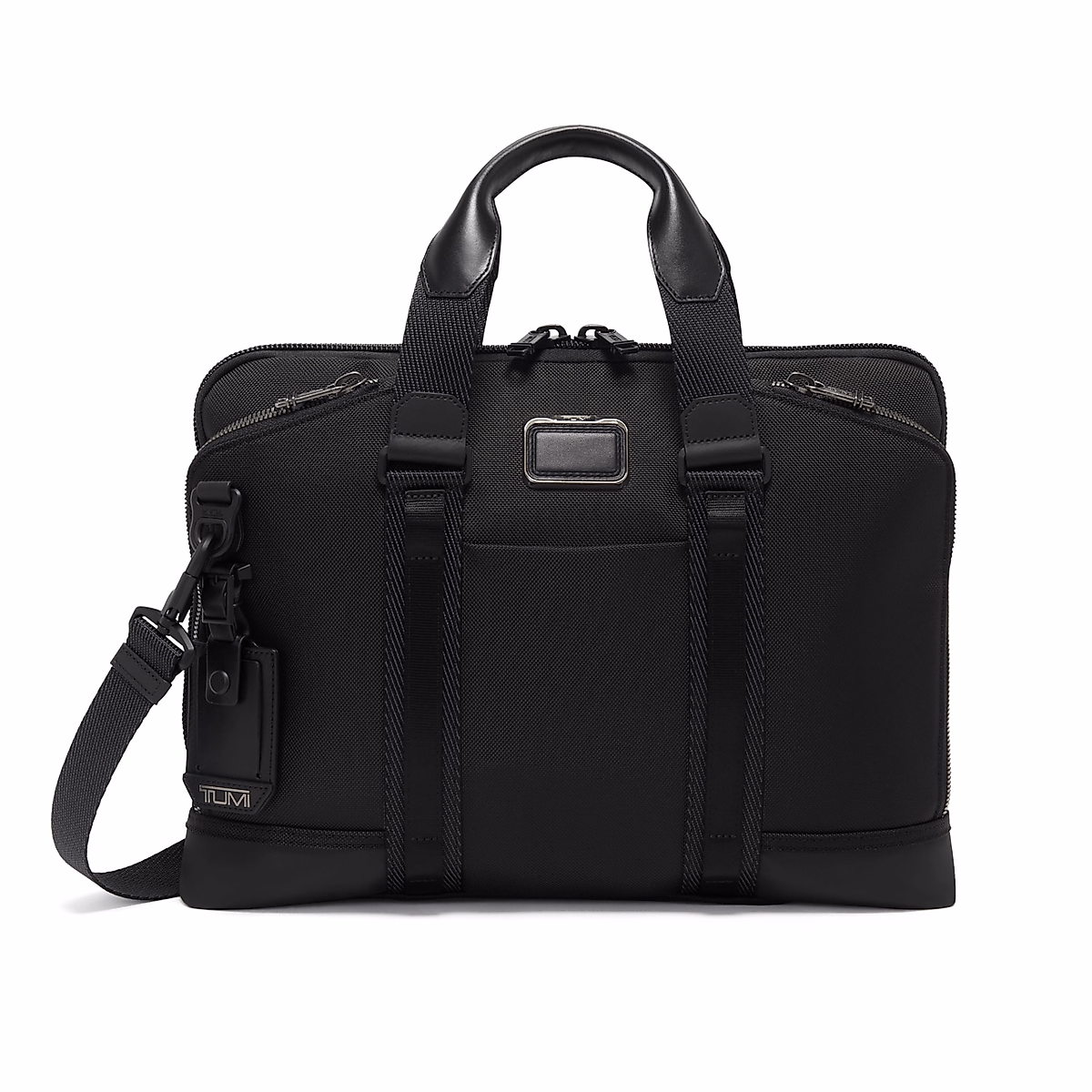 TUMI Men's Academy Briefcase, Black, One Size