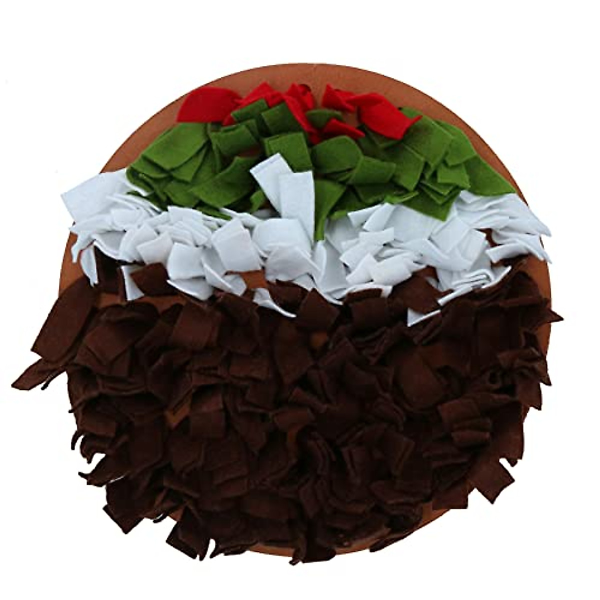 AB TOOLS Dog, Small Animals Christmas Pudding Interactive Snuffle Forage Mat Festive Gift