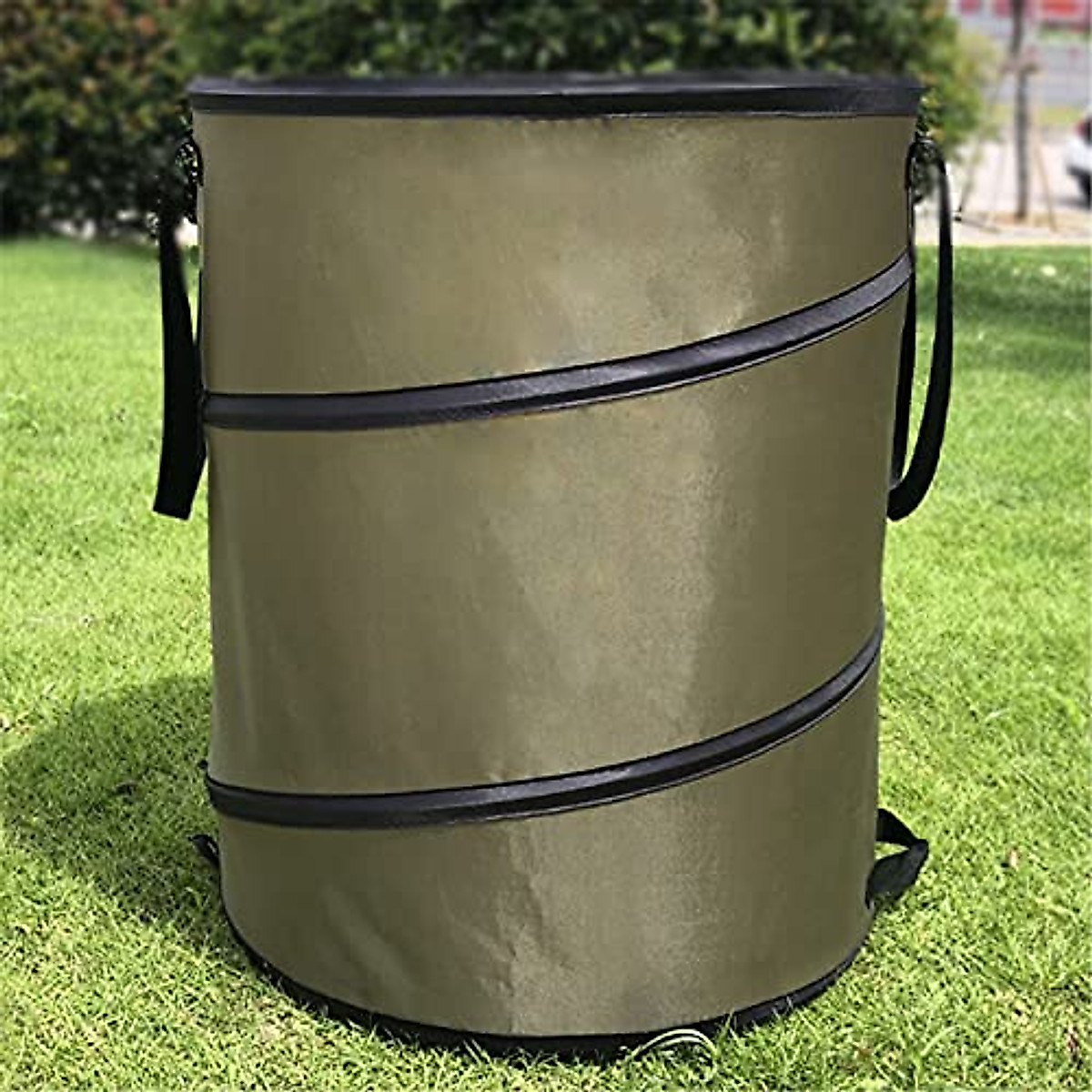 Mvude Garden Waste Bag Rubbish Refuse Sacks Portable Foldable Garbage Handles for Outdoor Garden Trash Bag Can