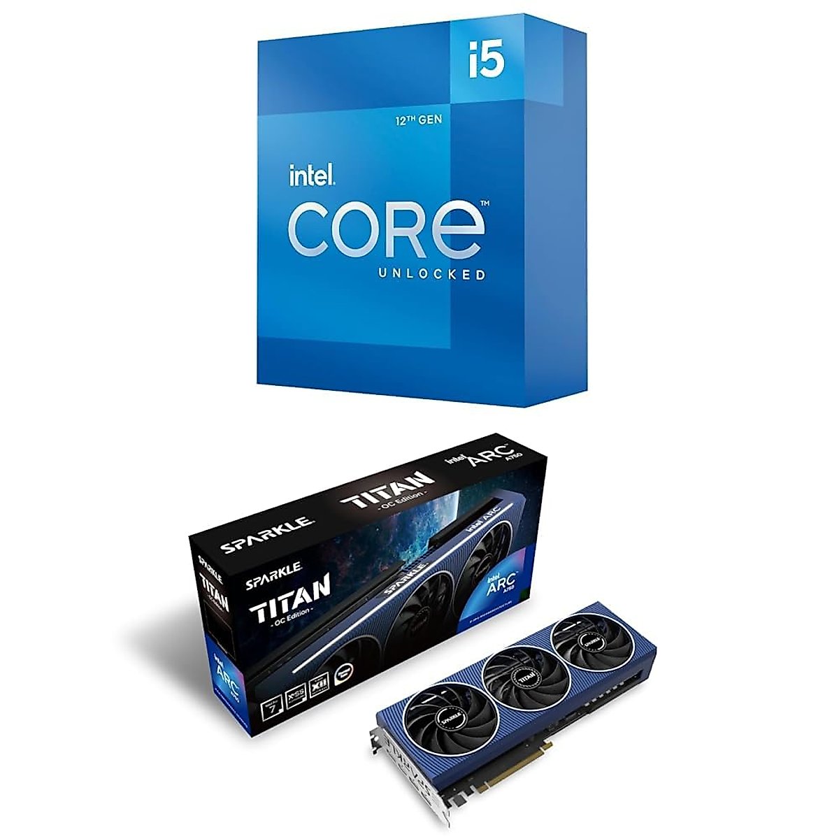 Intel Core i5-12600K Desktop Processor with Integrated Graphics and 10 (6P+4E) Cores up to 4.9 GHz Unlocked LGA1700 600 Series Chipset 125W + Arc Graphics Card