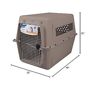 Petmate Ultra Vari Dog Kennel for Extra Large Dogs (Durable, Heavy Duty Dog Travel Crate, Made with Recycled Materials, 48 in. Long) 90 to 125 lbs, Made in USA