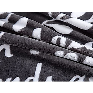 Best Friend Blanket Birthday Gifts - Luxurious Friends Blanket with Loving Messages for Best Friend Birthday Gifts for Women | Snuggly Soft Fleece Blanket, Grey Sherpa