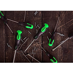 TOOLZILLA Screwdriver Set, 10 Piece Magnetic Screwdriver Tool Set for DIY Hand Tools. High performance Set | Screwdriver with Comfort Grip, Cross-Head Screwdriver Heads, Flat Heads.