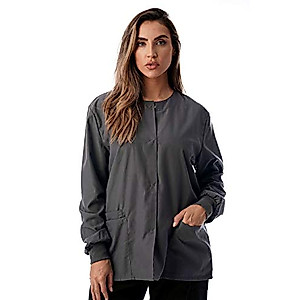 Just Love Womens Solid Jacket 4501-STLGRY-XL Steel Grey