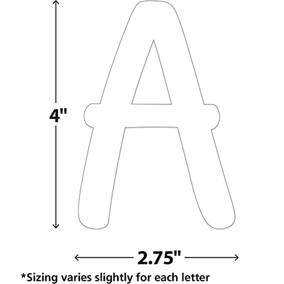 Teacher Created Resources White 4" Modern Classic Letters Combo Pack