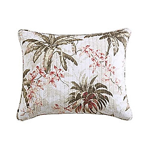 Tommy Bahama - Daybed Set, Cotton Bedding with Matching Shams & Pillow Cover, Lightweight Home Decor for All Seasons (Bonny Cove Beige, Daybed)