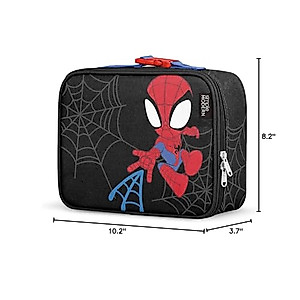 Simple Modern Marvel Kids Lunch Box for School | Reusable Insulated Lunch Bag for Toddler, Girl, and Boy | Meal Containers with Exterior & Interior Pockets | Hadley Collection | Spidey Kid