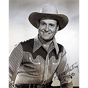 Kirkland Gene Autry 8 X 10 Photo Autograph on Glossy Photo Paper
