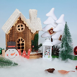 3 Rolls Christmas Snow Roll Artificial Snow Blankets Roll Christmas Snow Covering Roll Thick White Soft and Fluffy Fake Snow Blankets for Christmas Decorations, Holiday Decor and Winter Displays