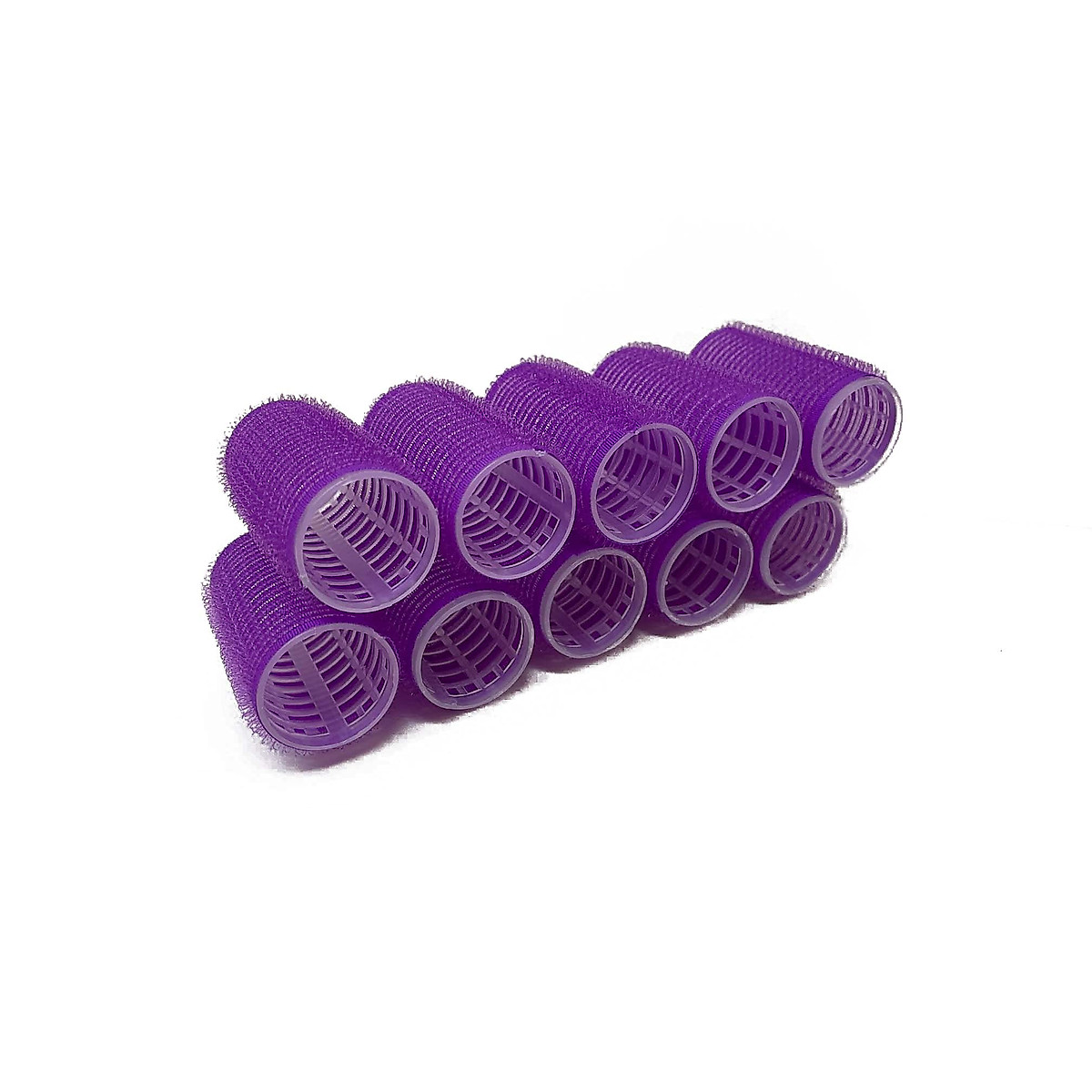 Medium Cling Hair Rollers Self Grip Hair Rollers Pro Salon Hairdressing Curlers Assorted Colors -10pc