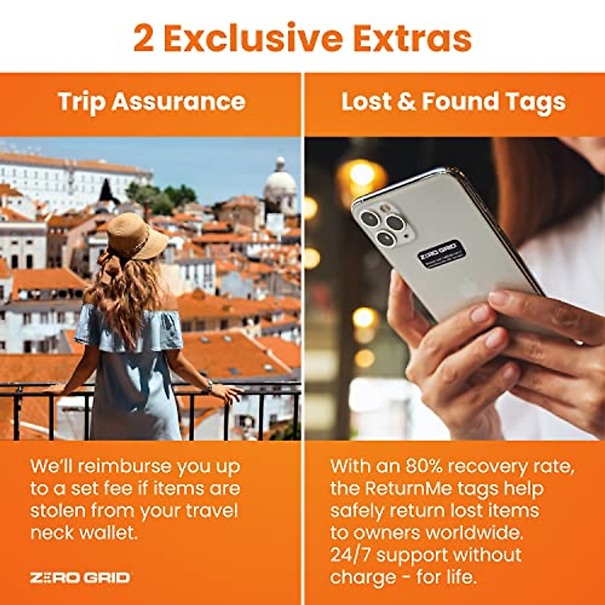 Travel Wallet & Family Passport Holder w/RFID Blocking- Document Organizer Case (Shadow)