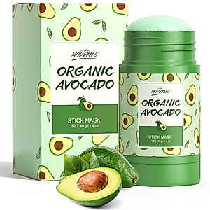 Clay Stick Mask Avocado Dead sea Mud Mask Natural Green Tea Purifying Clay Stick Mask Deep Cleansing Blackhead Remover Clay Mask Nourishing Hydration Facial Mask With Blackhead Remover Extractor Tools