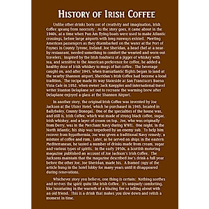 HISTORY COMPANY “The Swan Bar” Authentic Dublin Pub Irish Coffee Glass 2-Piece Set (Gift Box Collection)