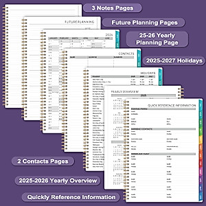2023 Weekly Appointment Book & Planner - 2023 Daily Hourly Planner with Twin-Wire Binding, 8" x 10", Appointment Book from January 2023- December 2023, Hourly Interval, Lay - Flat, Round Corner, Thick Paper - Purple