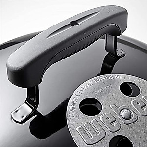 Weber 40020 Smokey Joe Premium 14-inch Charcoal Grill Black Bundle with 2 YR CPS Enhanced Protection Pack