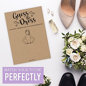 40 Rustic Funny Bridal Shower Games 20 Guests - Wedding Games For Bridal Shower Games For Guests, Couples Wedding Shower Games For Couples, Guess The Dress Bridal Shower Game Pack, Bridal Party Games