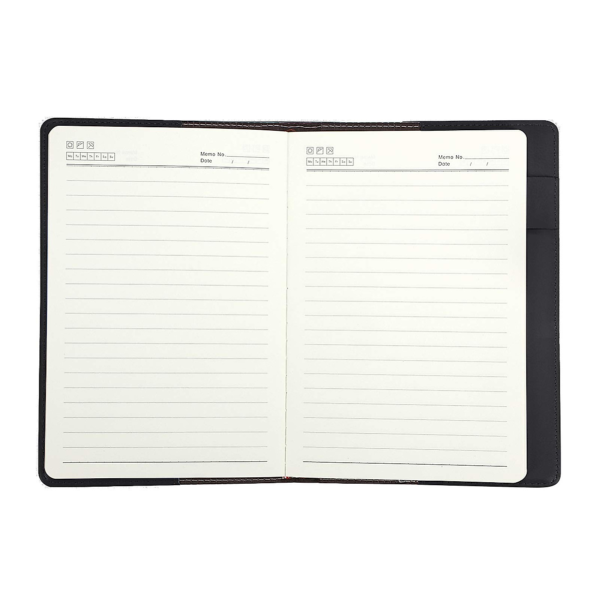 IPENNY A5 Vintage Leather Journal with Combination Lock Digital Password Journal with Bookmark Pen Loop Retro Privacy Notebook Writing Travel Diary Locking Journal, 100 Sheets (#2,Black)