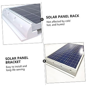 MARMERDO 2pcs Solar Panel Support Caravan Boat Solar Panel Bracket Soundbar Bracket Rv Solar Panel Bracket Solar Panel Mounting Brackets Roof Panels Marine White Abs Windshield