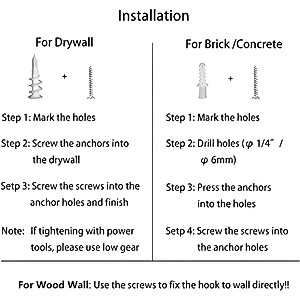 Ceiling Hooks for Hanging Plants - Metal Heavy Duty Wall Mounted Hangers for Hanging Bird Feeders, Planters, Wind Chimes, Include Professional Drywall Anchors (3-Pack (White)