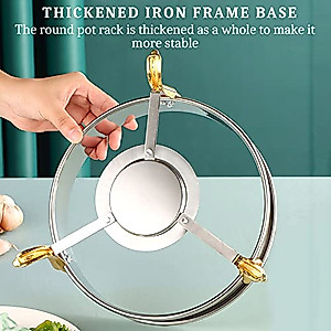 Full Size Round Chafing Dish Set, Stainless Steel Buffet Server Food Warming Tray with Alcohol Furnace and Lid, for Commercial Restaurant Catering Parties Weddings Picnics,24cm