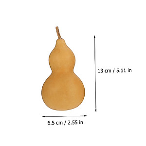 IMIKEYA 3pcs Gourd Ornaments Feng Shui Luck and Treasure Gourd Bottle Flask Natural Dried Gourd Housewarming Gifts Chinese Wu Ornament Chinese Wu Gourd White Skin Natural Gourd China