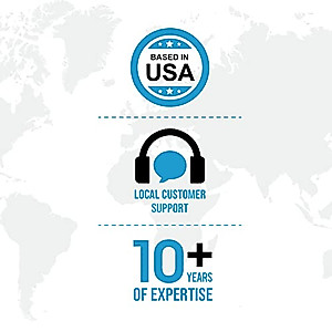 Ceptics Universal Adapter - World Power Charger Wall Charger 2 USB Type I C G A Outlets All in One 110V 220V A/C - Works in Europe, Asia, Australia, China, Africa (UP-8KU-BLK)