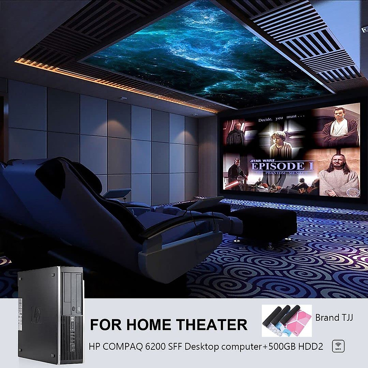 HP Compaq 6200 Pro SFF Desktop PC,Business Small Form Factor Computers,i5 Refurbished Windows 10 Desktop,16GB RAM,512GB SSD + 500GB HDD,DVDRW,DP,HDMI,WiFi,BT,VGA,Wireless K&M+TJJ Mouse Pad(Renewed)