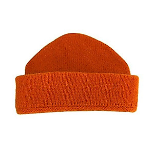 Dachstein Woolwear 100% Austrian Boiled Wool Thick Alpine Cap in Colors (One Size, Orange)