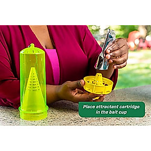 RESCUE! Yellowjacket Attractant Cartridge (10 Week Supply) – for RESCUE! Reusable Yellowjacket Traps - (6 Pack)