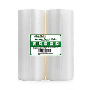 MakMeFre 2 Pack 8x50 Vacuum Sealer Bags Rolls for Food,Commercial Grade, BPA Free,Puncture Prevention,Great for Sous Vide Cooking