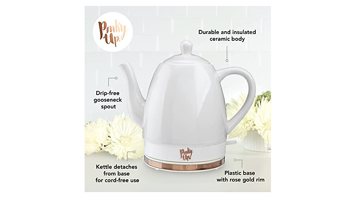 Fast Boiling Pink Up Noelle Electric Tea Kettle