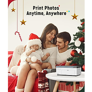 Liene 4x6'' Photo Printer Bundle (60 pcs +2 Ink Cartridges), Wi-Fi Picture Printer, Photo Printer for iPhone, Android, Smartphone, Computer, Dye-Sublimation, Portable Photo Printer for Home Use